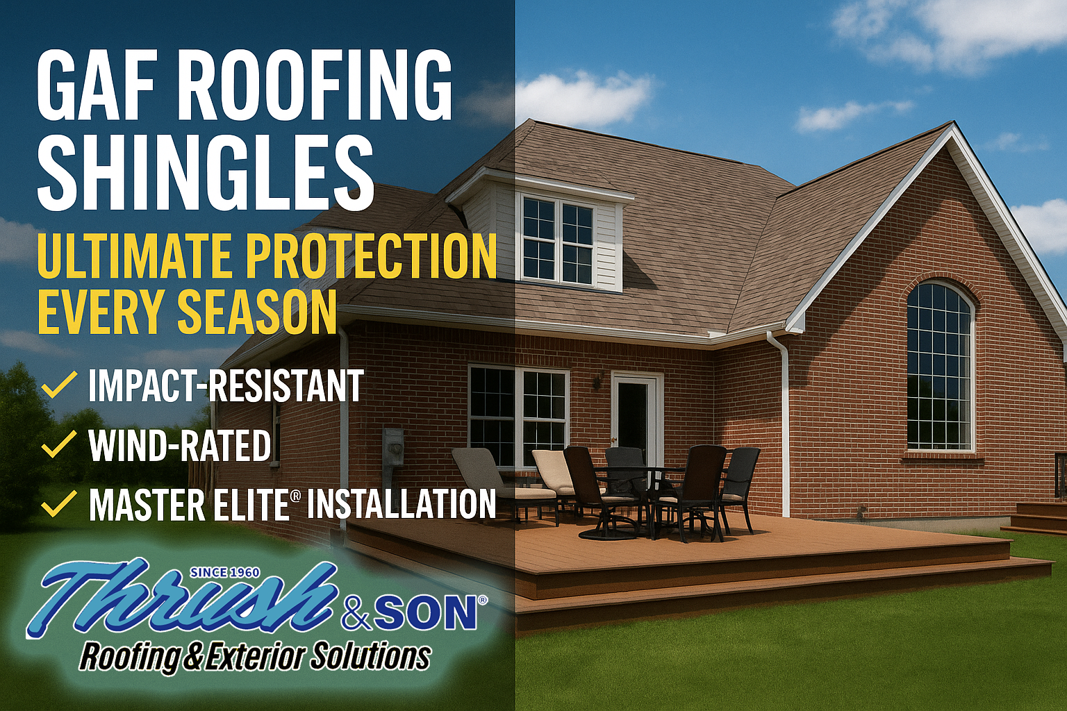GAF Roofing Shingles Since 1912: The Powerful Protection Homeowners Trust